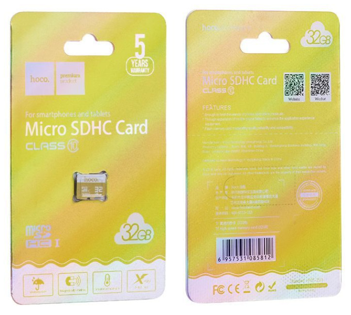 micro SDHC карта памяти HOCO 32GB Class 10 купить оптом в Минске